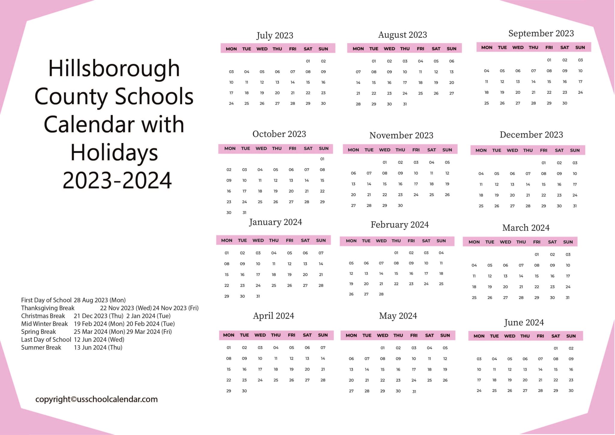 Wake County Public Schools Calendar - US School Calendar